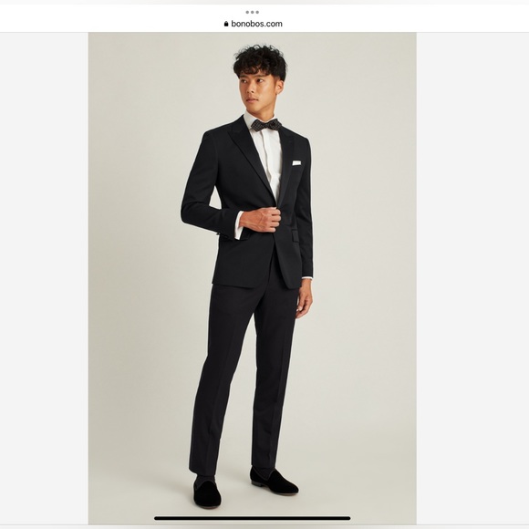 Bonobos | Suits & Blazers | Bonobos Capstone Wool Tuxedo Black Peak ...